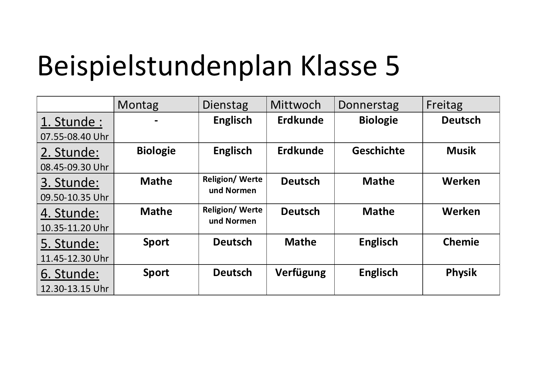 Unterricht – Geschwister-Scholl-Schule Hildesheim